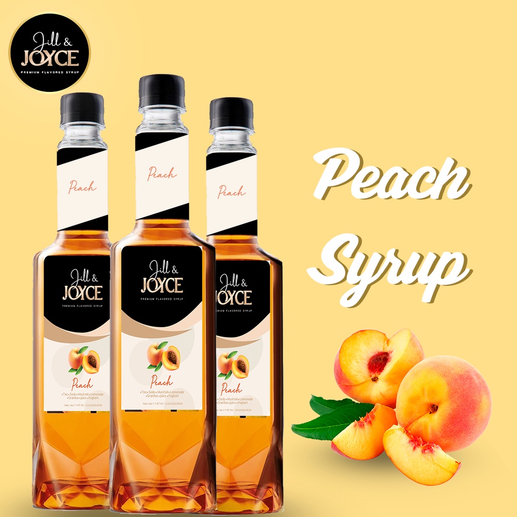 Jual JILL & JOYCE Peach Syrup 1Liter | Shopee Indonesia