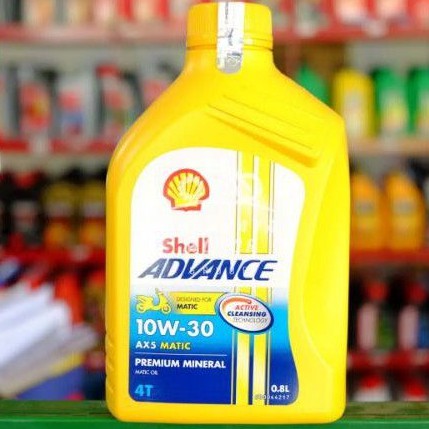 Jual Oli Mesin Motor Shell Advance AX5 Matic Sae 10W-30 800ml All Matic | Shopee Indonesia