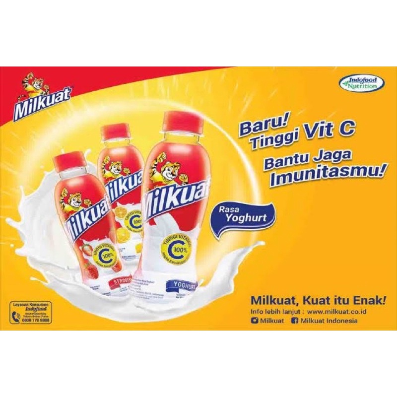 Jual Milkuat Susu Botol Tinggi Vitamin C 180ml | Shopee Indonesia
