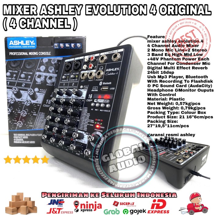 Jual Mixer Audio Ashley Evolution 4 New / Mixer EVOLUTION4 Model Terbaru ,ORIGINAL 100% SERTA ...