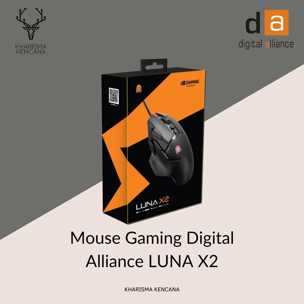 Jual Mouse Gaming Digital Alliance LUNA X2 | Shopee Indonesia