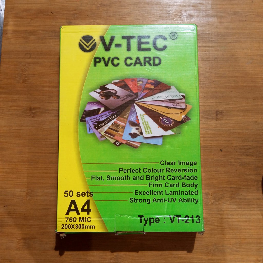 Jual KERTAS PVC BAHAN ID CARD 50 SET / PVC ID CARD / KERTAS PVC ID CARD ...