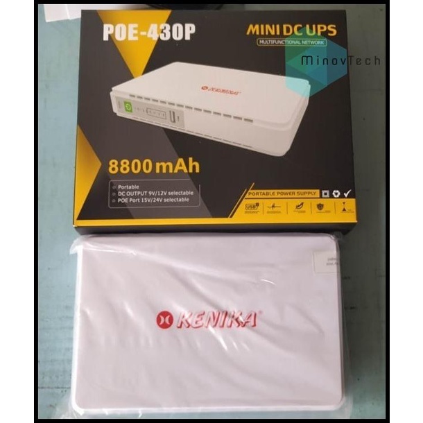 Jual Kenika Portable Mini Ups Dc Poe Lithium 8800Mah [Poe-430P ...
