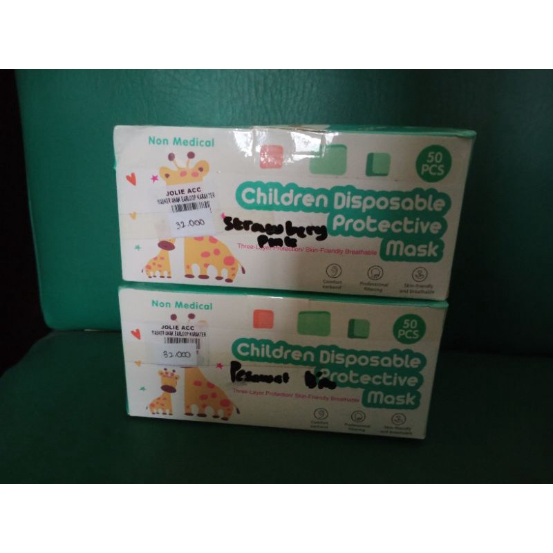 Jual masker kf94 anak anak, children disposable protective mask ...