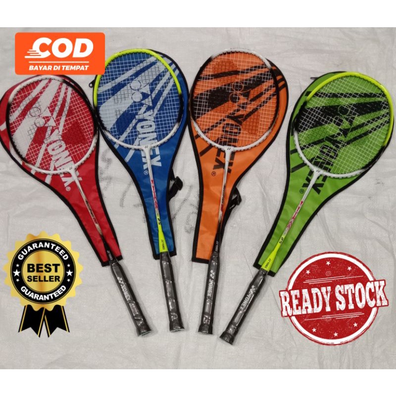 Jual Raket badminton raket bulu tangkis + bonus grid | Shopee Indonesia