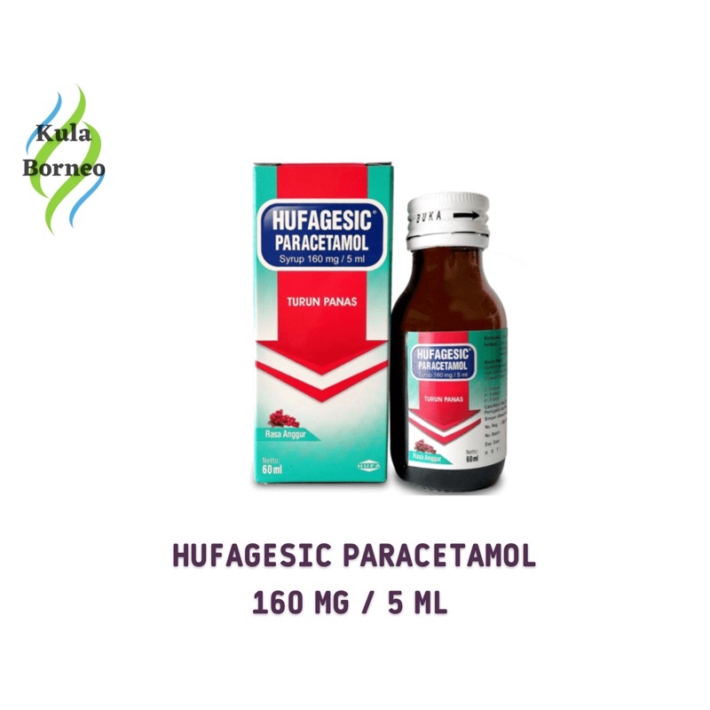 Jual Hufagesic Syrup Paracetamol 160 mg / 5 ml | Shopee Indonesia