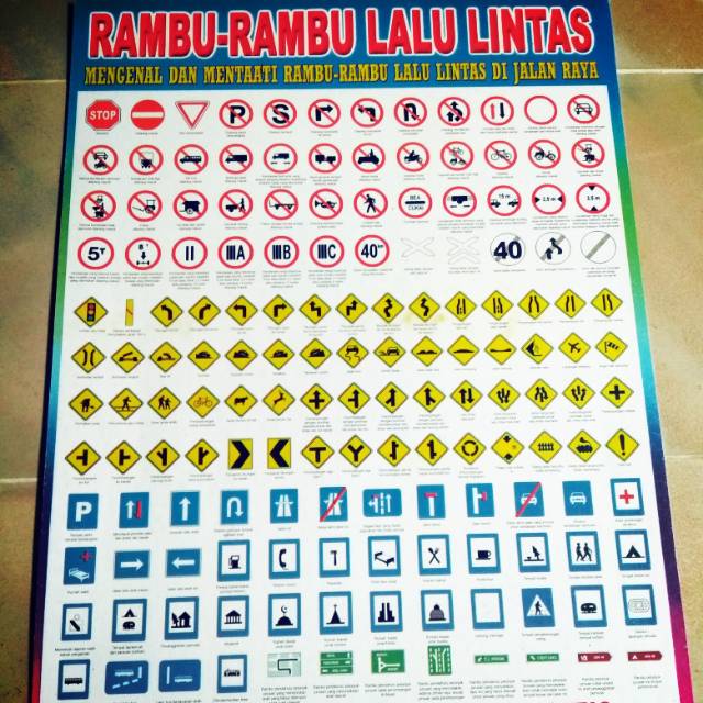 Jual POSTER RAMBU RAMBU LALU LINTAS | Shopee Indonesia