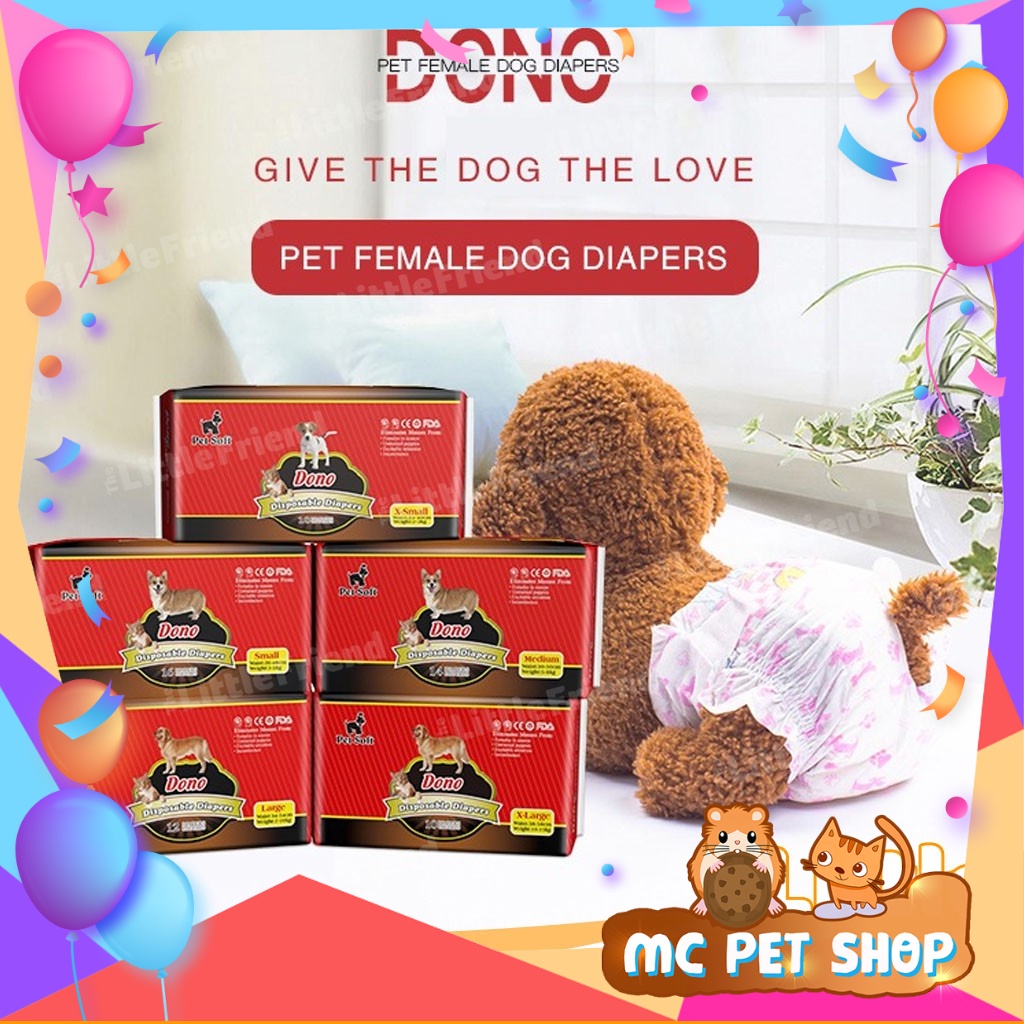 Jual Pampers Popok Celana Diapers Loop Mens Anjing Kucing Betina DONO ...