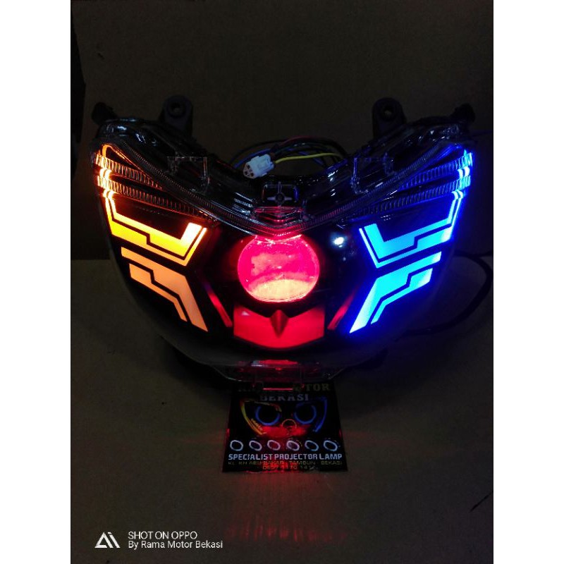 Jual HEADLAMP NMAX ISI AES TURBO 60 WATT PLUG N PLAY | Shopee Indonesia