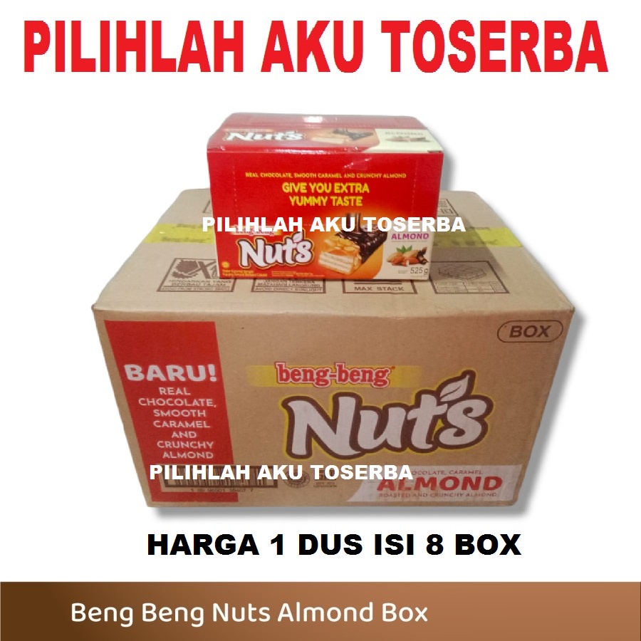 Jual Beng Beng Nuts Almond Chocolate 35 gr - ( HARGA PER DUS ISI 8 BOX ...