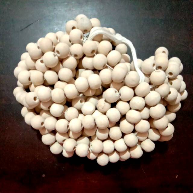 Jual Manik Kayu Natural 2 cm | wooden beads | Shopee Indonesia