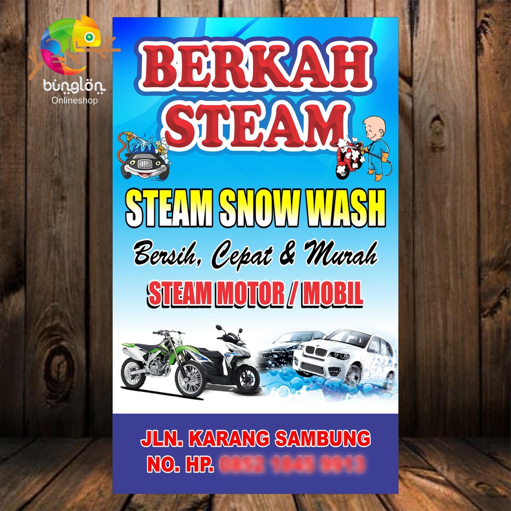 Jual Banner, Spanduk, Backdrop, Baliho Custom Uk. 1,5x2 M (Contoh Steam ...