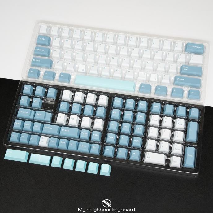 Jual Shoko Blue Ice PBT Doubleshot Keycaps / Keycap Set | Shopee Indonesia