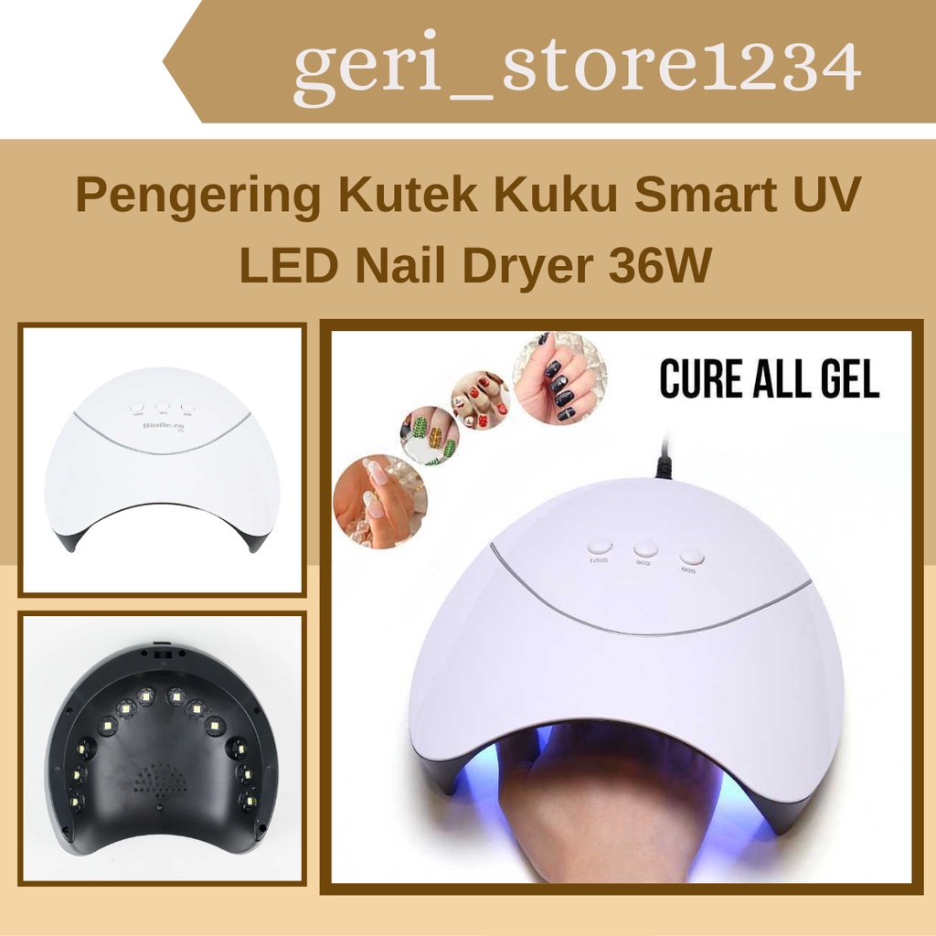 Jual Pengering Kutek Kuku Smart UV LED Nail Dryer 36W - peringkan Berbagai Macam Gel - Pengering ...