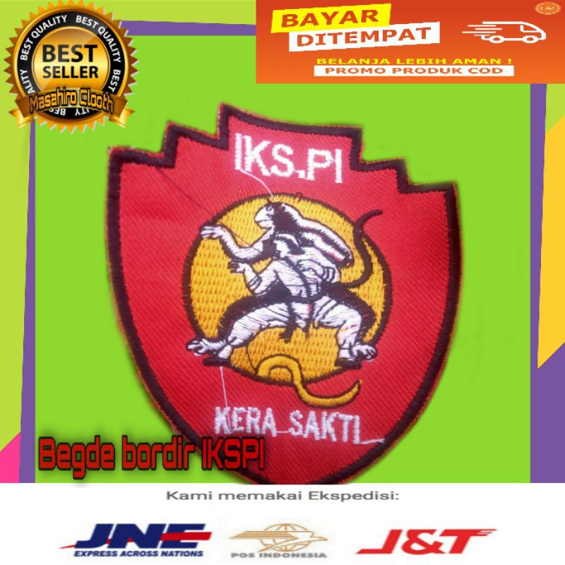 Jual IKSPI bed bordir logo ikspi kerasakti untuk baju sakral pencak ...
