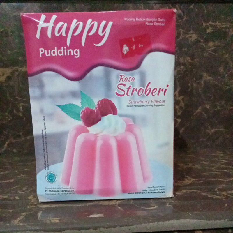 Jual Nutrijell happy puding rasa stoberi 600g isi 10pc | Shopee Indonesia