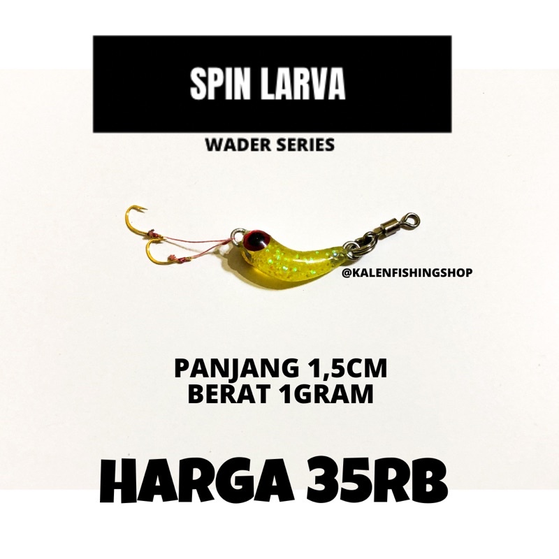 Jual UMPAN CASTING WADER / SPIN LARVA KALEN 1,5CM | Shopee Indonesia