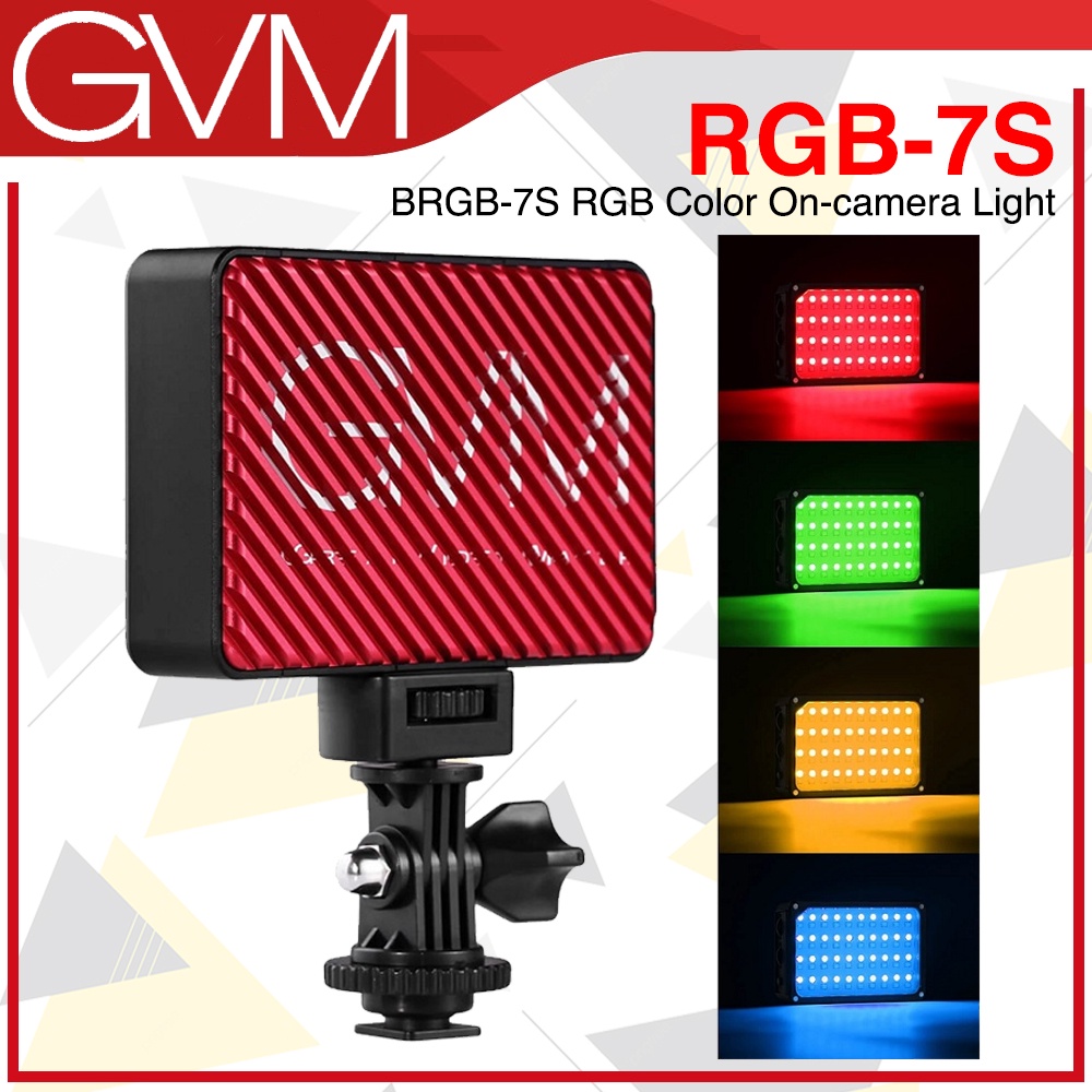 Jual GVM RGB-7S Professional On Camera RGB LED Video Light Panel ...