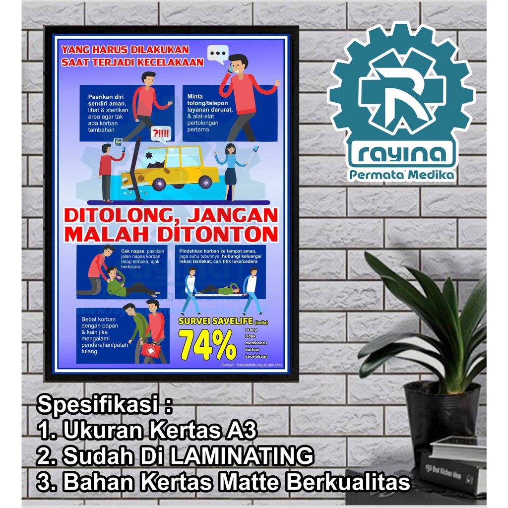 Jual Poster Pertolongan Pertama pada Kecelakaan | Shopee Indonesia