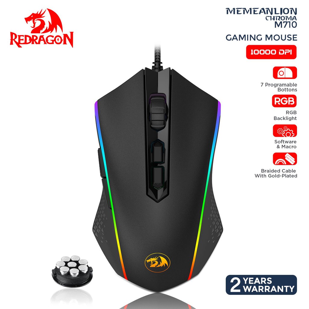Jual Redragon Gaming Mouse RGB MEMEANLION CHROMA - M710 | Shopee Indonesia
