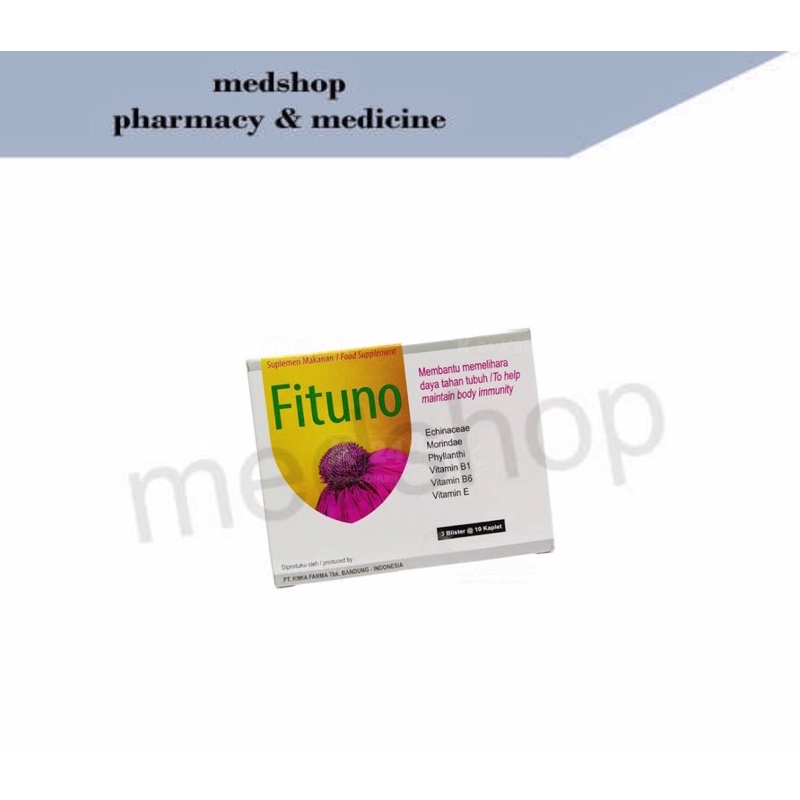 Jual Fituno Daya Tahan Tubuh Box 30s Multivitamin Echinacea | Shopee ...