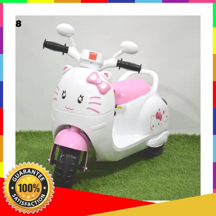 Jual MOTOR AKI ANAK MOTOR SCOOPY JUNIOR SCOOTER MERAH MUDA | Shopee ...