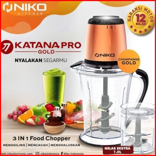 Jual Mixer Niko Katana Cooper Daging / Food Processor gold terbaru ...