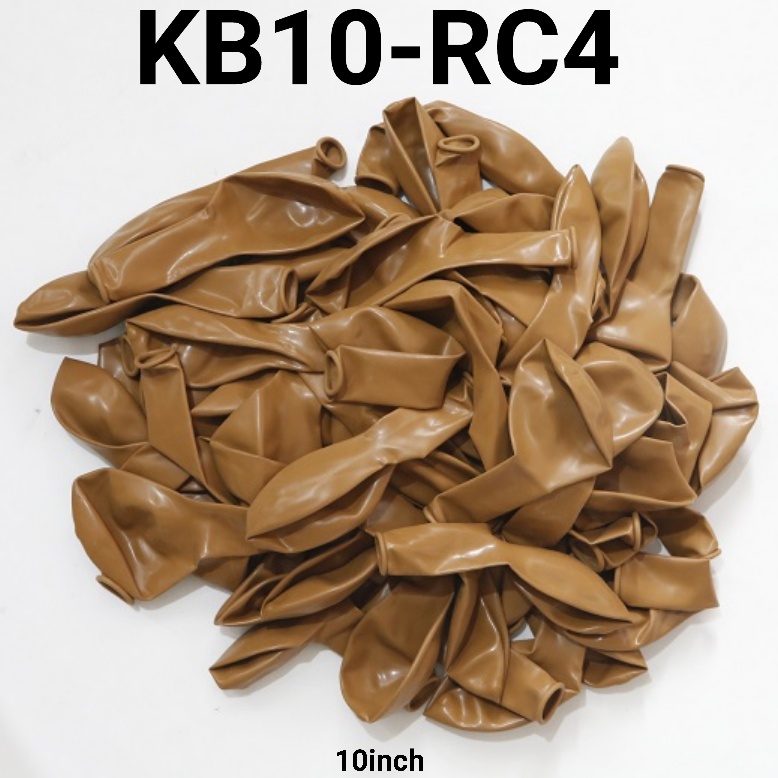 Jual KB10-RC4 Balon latex 10 inch doff retro vintage coklat caramel ...