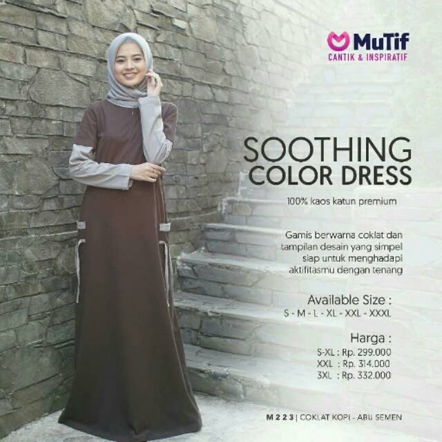 Jual (CUCI GUDANG) GAMIS MUTIF M 223 | Shopee Indonesia