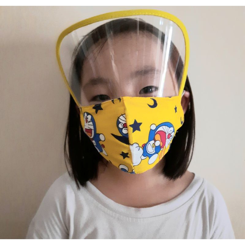 Jual Masker visor face shield 3ply anak 5-12 tahun | Shopee Indonesia