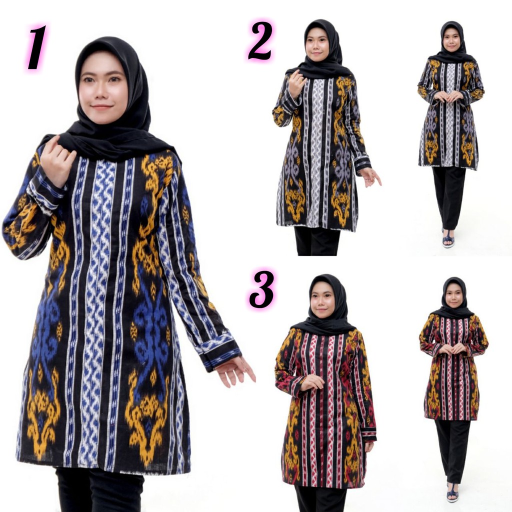 Jual TUNIK ATASAN BATIK WANITA TUNIK JUMBO TUNIK TERBARU TUNIK BATIK ...