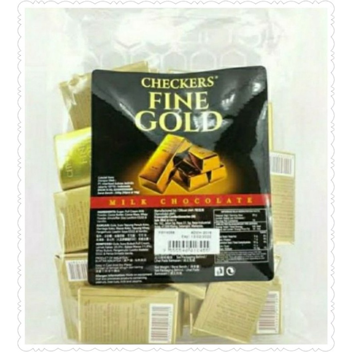 Jual Cokelat Checkers Fine Gold 300gr | Shopee Indonesia
