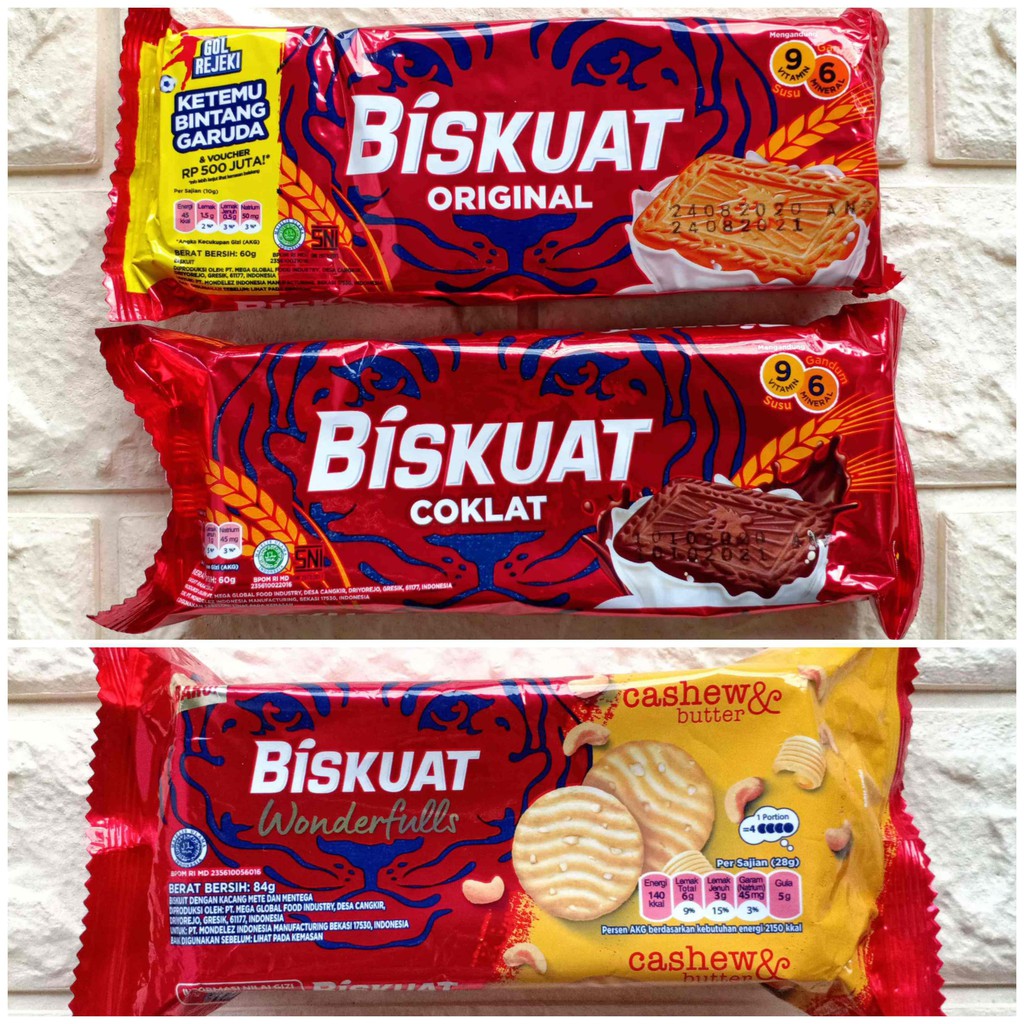 Jual Biskuat Original Coklat 50gr Wonderfulls Cashew Butter 84gr ...
