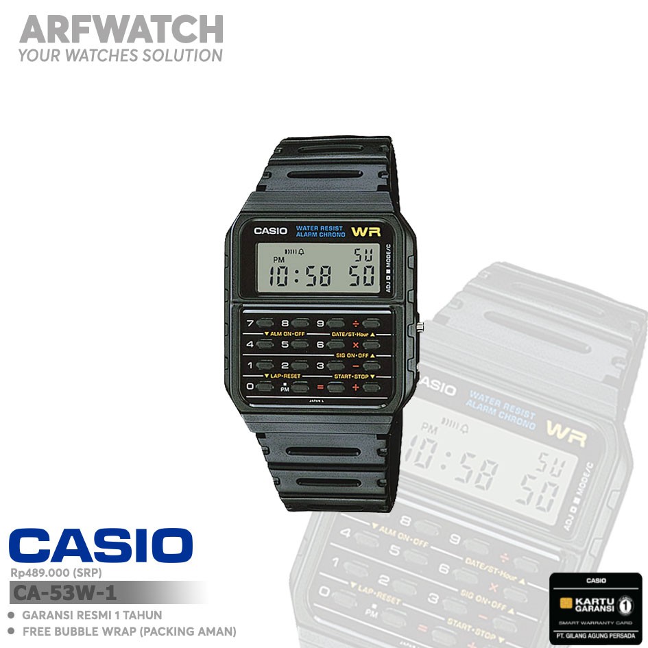 Jual Casio General CA-53W-1 / CA-53W-1DF Original | Shopee Indonesia