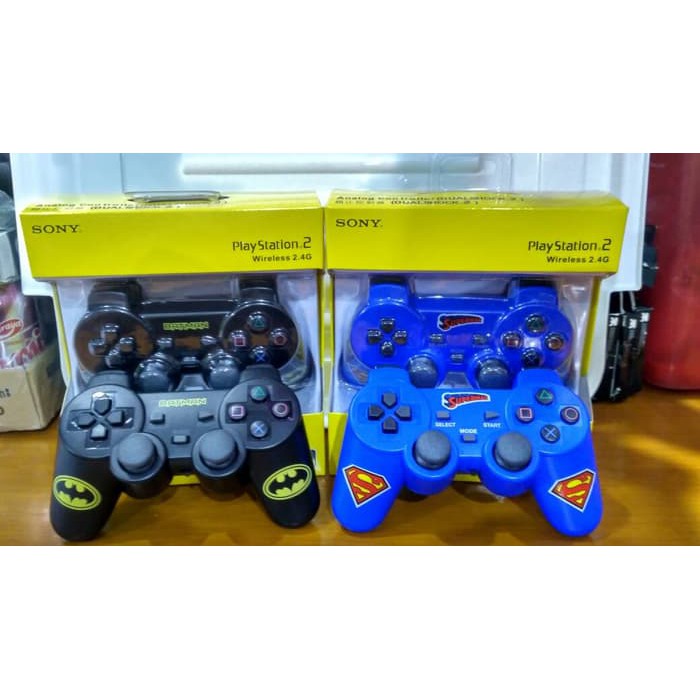 Jual Hot Promo Stik PS2 Stick PS2 Wireless DualShock SONY - LOGO BATMAN ...