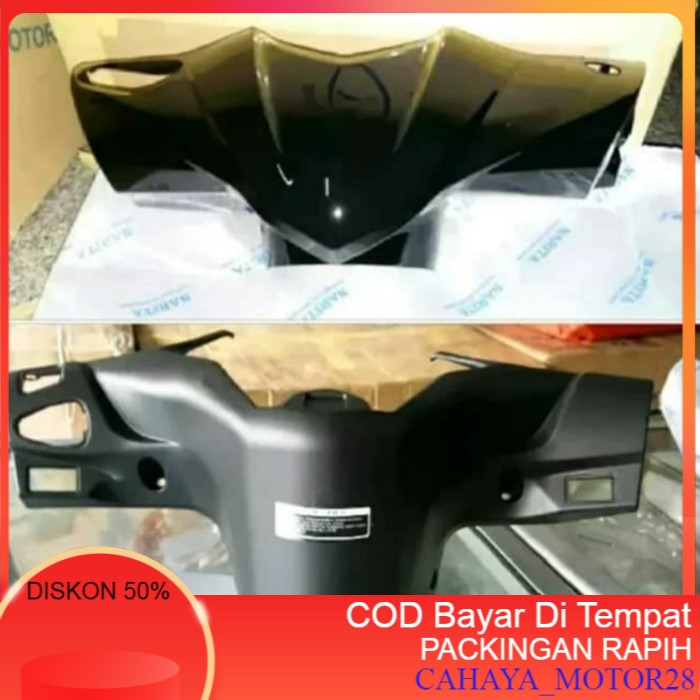 Jual Murah Cover Batok Kepala depan belakang motor honda beat pop Hitam ...