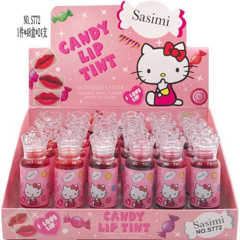 Jual SASIMI LIP TINT CANDY HELLO KITTY LIPTINT cair lipstik cair ...