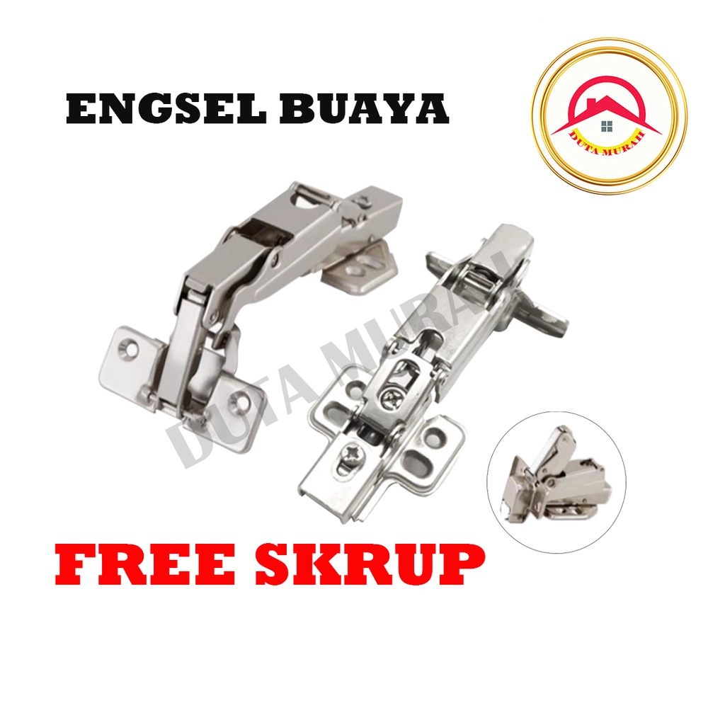 Jual Engsel Sendok Lemari Pintu LURUS 180 Derajat Bifold Buaya, FREE ...