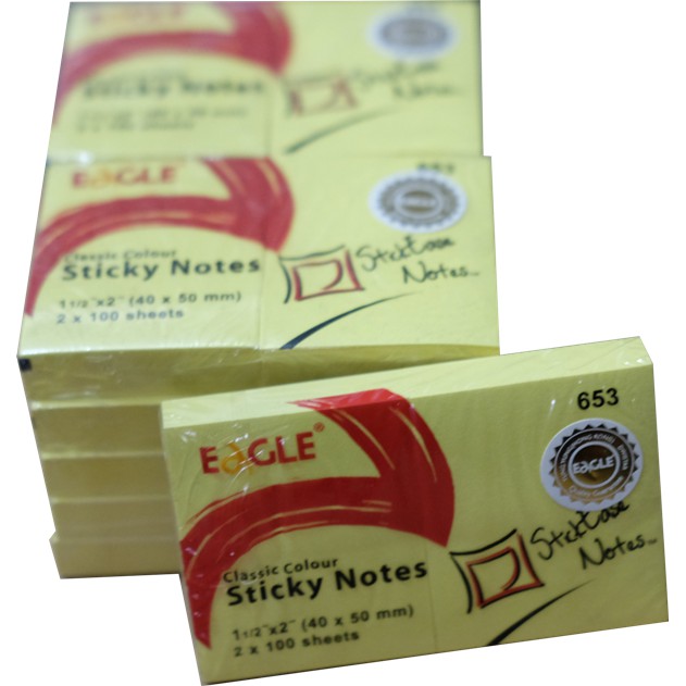 Jual Sticky notes EAGLE 653 Classic color (yellow) (k) | Shopee Indonesia
