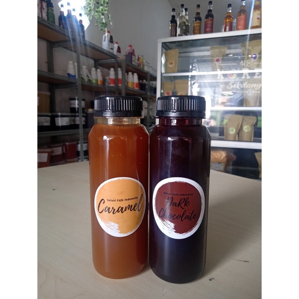 Jual Saus Caramel Saus Dark Choco 300ml Caramel Green Tea Matcha Dark ...