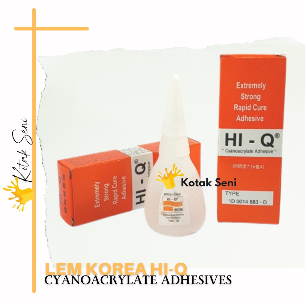 Jual Lem Korea HI-Q Cyanoacrylate adhesives / Lem Super Glue / Lem ...