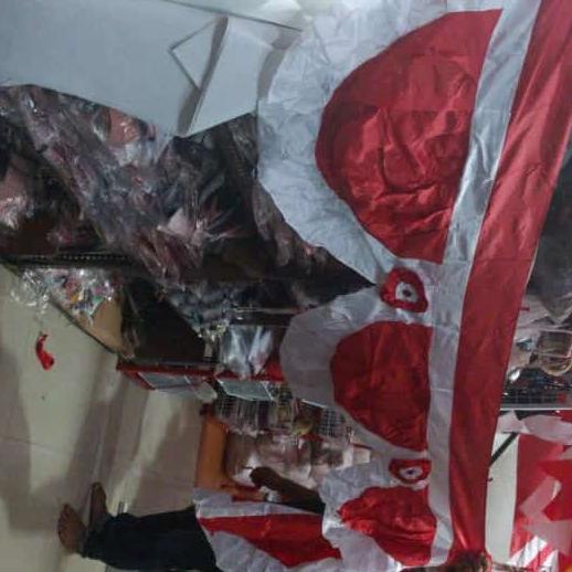 Jual #####] Background Merah Putih Polos 5 Gelombang 4 Meter | Shopee ...