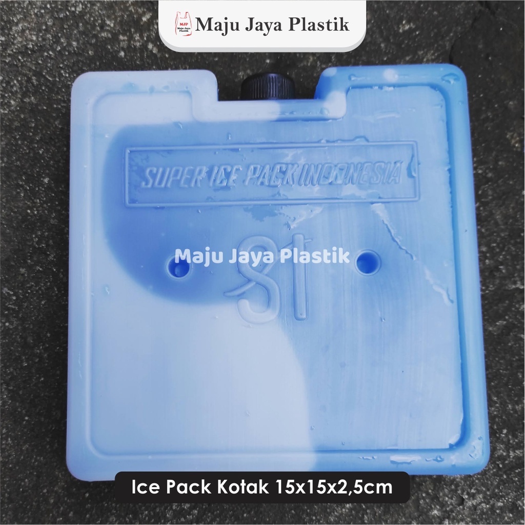 Jual Ice Pack Kotak 15x15x2,5 Blue Ice Gel Pack Dry Ice thermafreeze ...