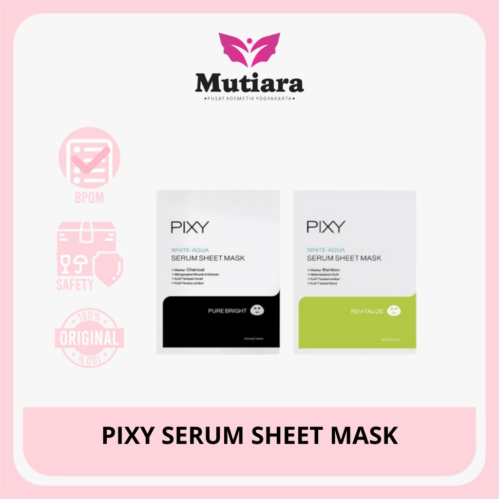 Jual PIXY WHITE AQUA SERUM SHEET MASK | Shopee Indonesia