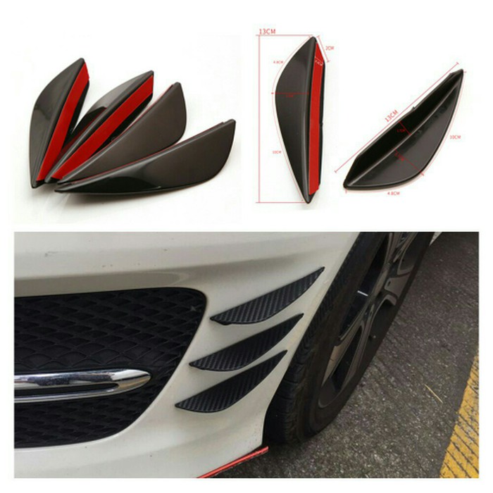 Jual FIN LIPS FRONT BUMPER - KARET BODY MOBIL PELINDUNG BODY BUMPER ...
