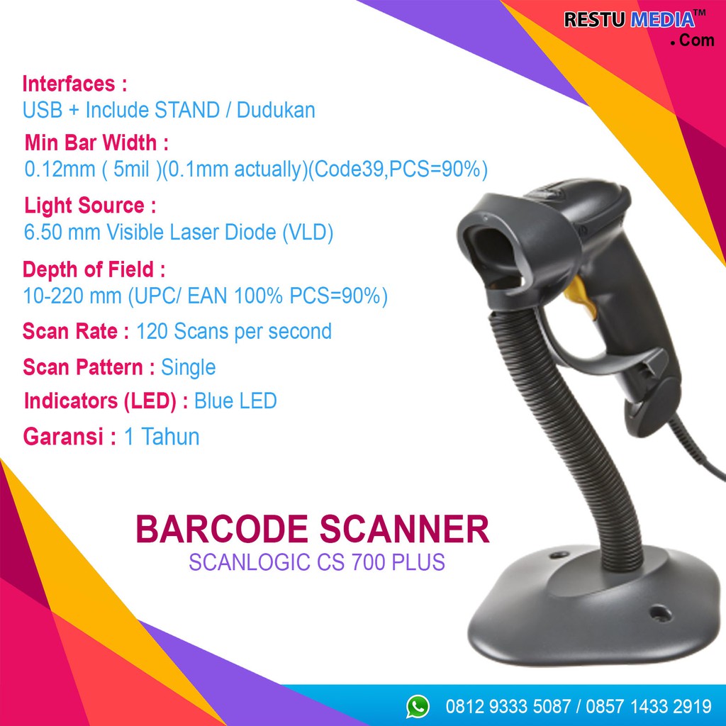 Jual Barcode Scanner Scanlogic - Stand Duduk | Shopee Indonesia