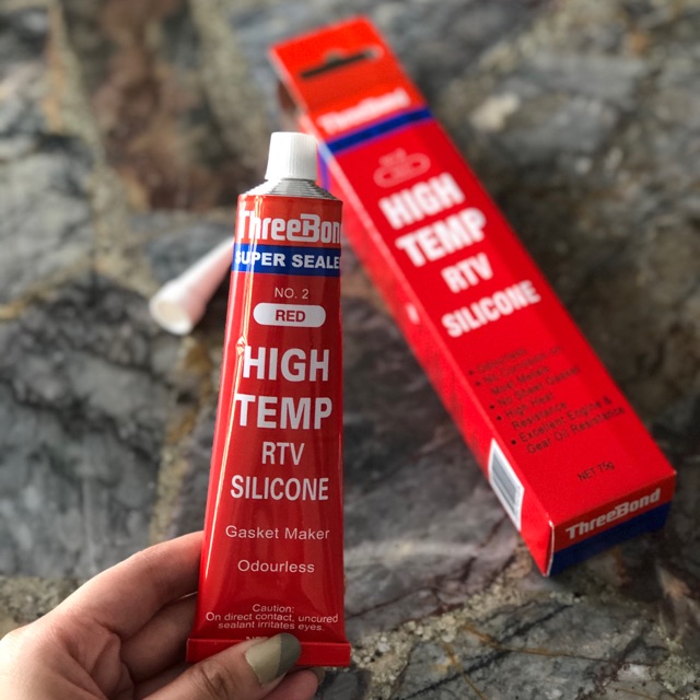 Jual Threebond Super Sealer Red Lem Silikon Merah High Temp RTV ...