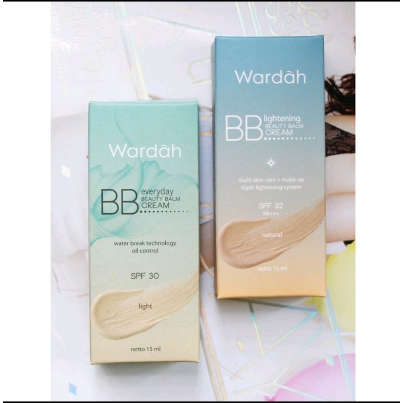 Jual wardah BB cream everyday Sf 30 - BB cream lightening Sf 32..15 ml ...