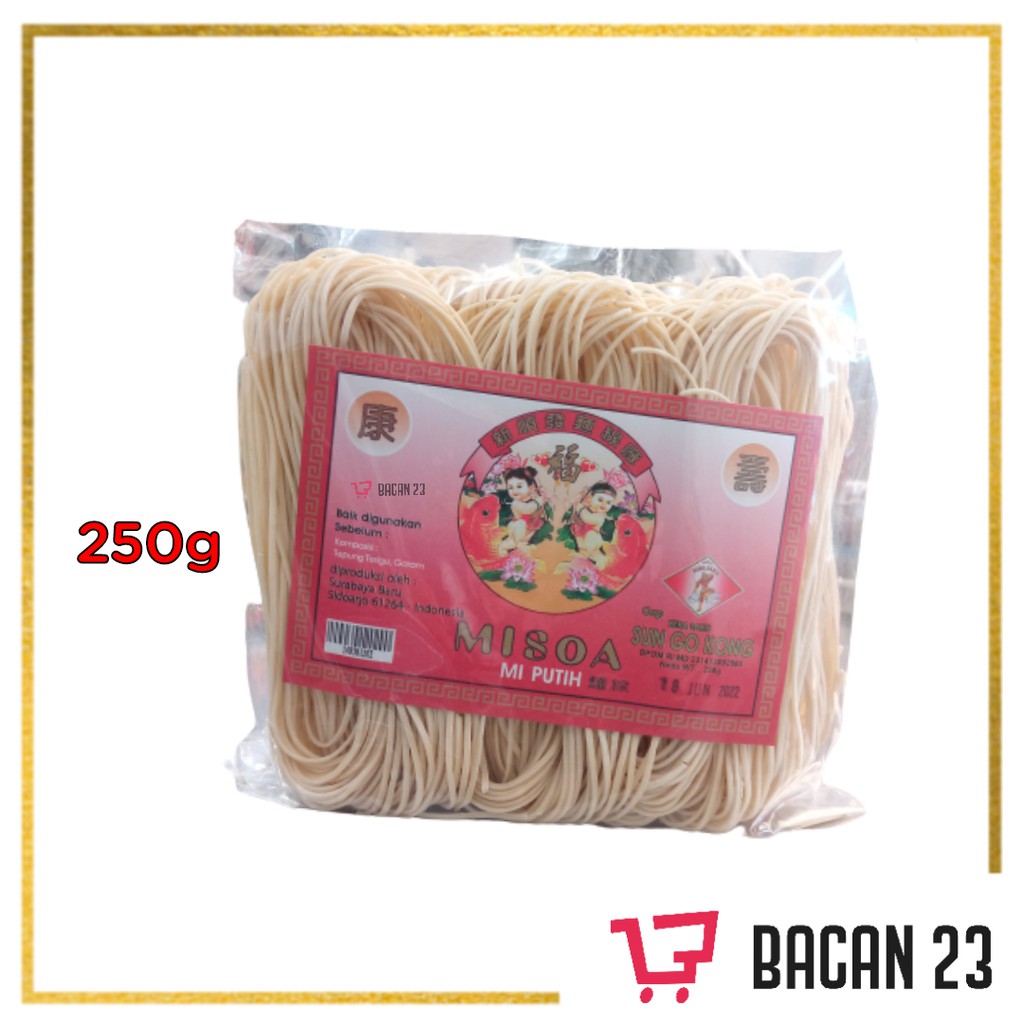 Jual Misoa Sun Go Kong 250gr / Misua Mi Putih Kera Sakti / Bacan 23 ...