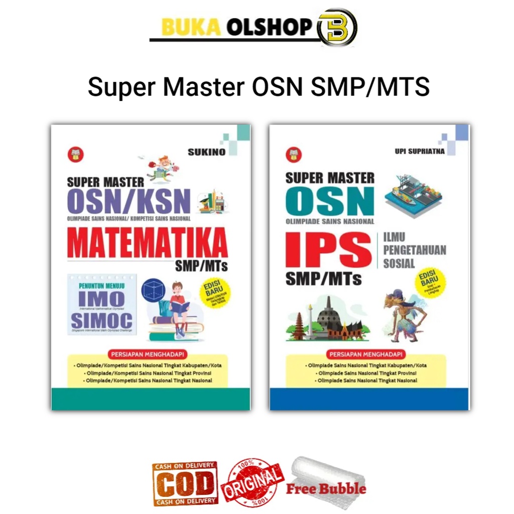 Jual Super Master Osn/Ksn Matematika Osn IPS SMP/MTS | Shopee Indonesia